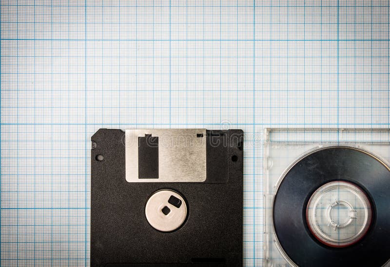 Floppy disks and mini-CD stock image. Image of disc, object - 87433277