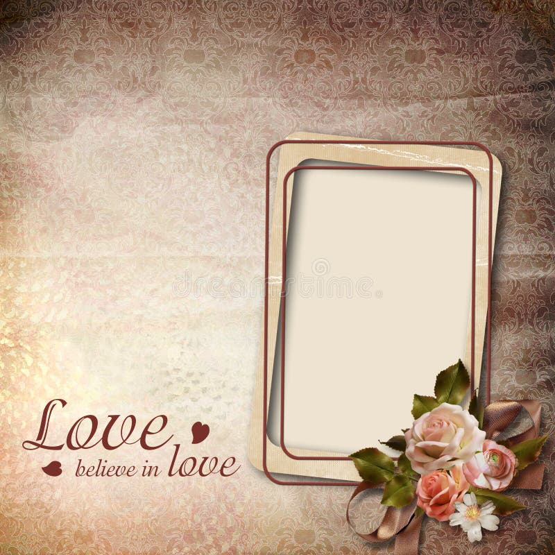 Roses Frame Vintage Background Stock Illustrations – 38,761 Roses Frame ...