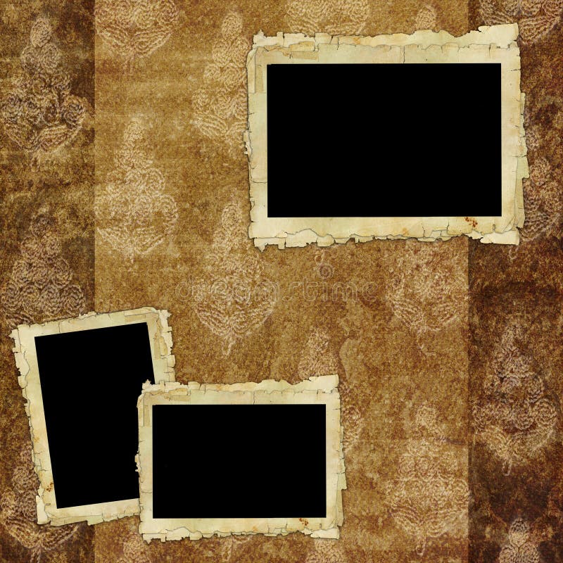Vintage Background with Frames Stock Illustration - Illustration of ...