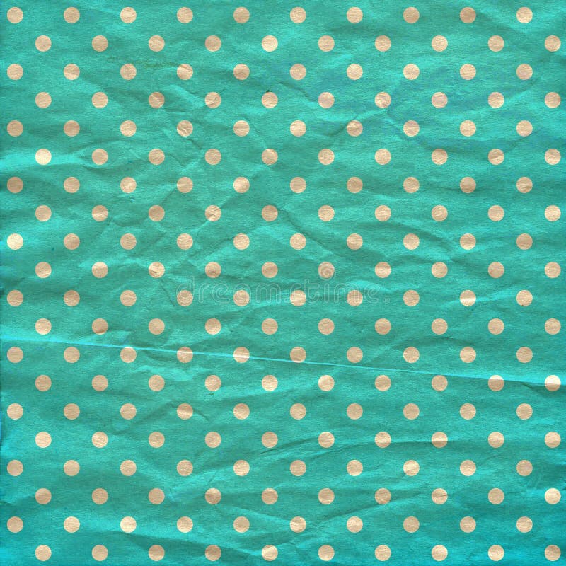 Retro Polka Dot Blue or Cyan Pattern on Old Stock Illustration ...