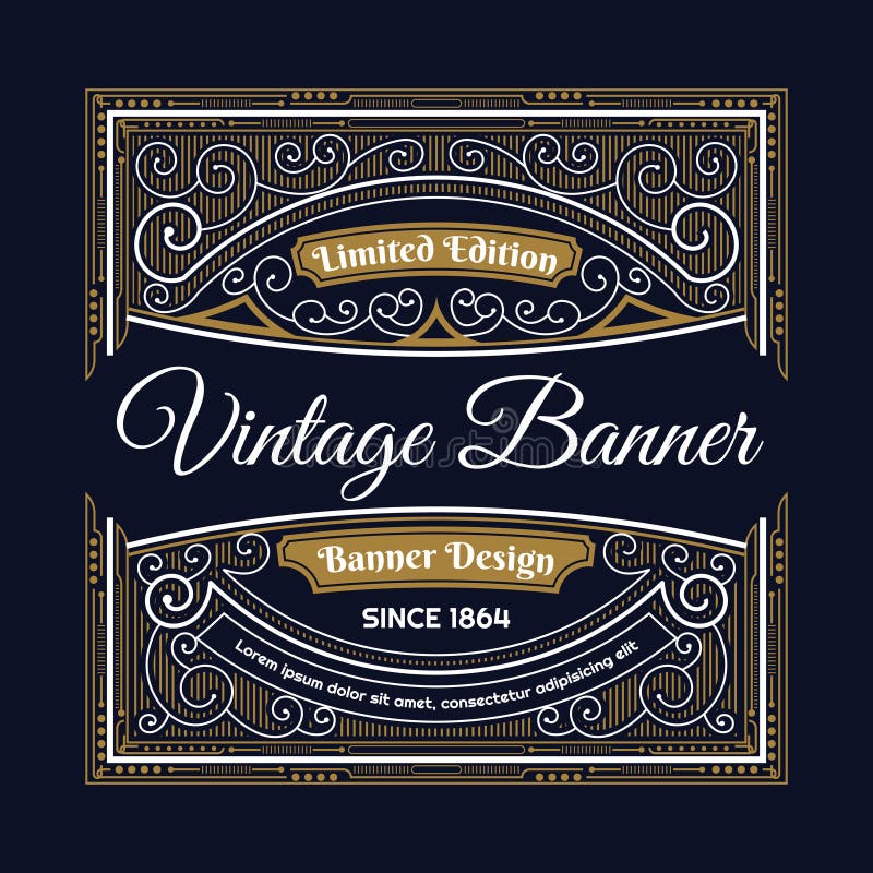 Vintage Background Label Style Design Template Stock Vector ...