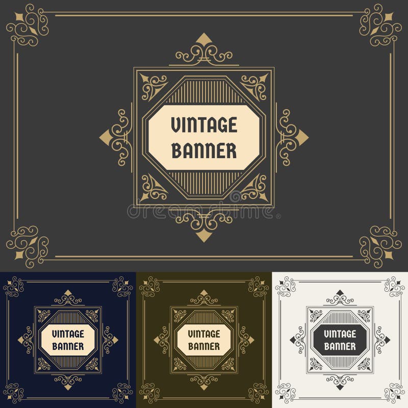 Vintage Background Label Style Design Template Stock Vector ...