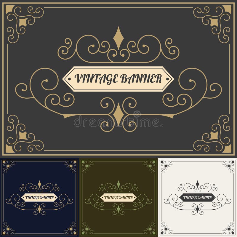 Vintage Background Label Style Design Template Stock Vector ...