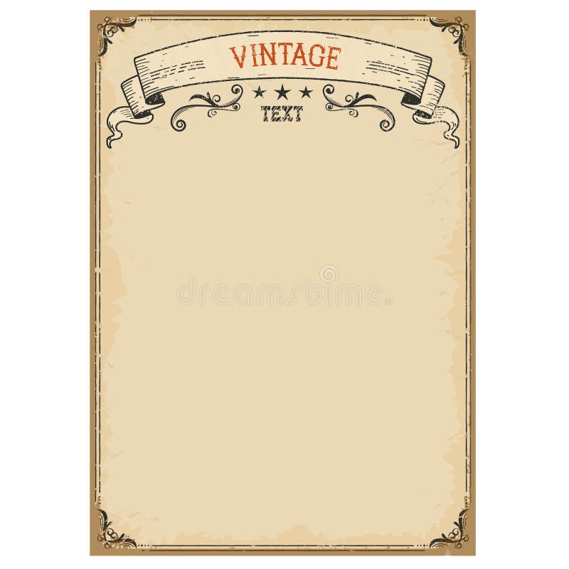 Old Paper Ornamental Frame Stock Illustrations – 16,637 Old Paper ...