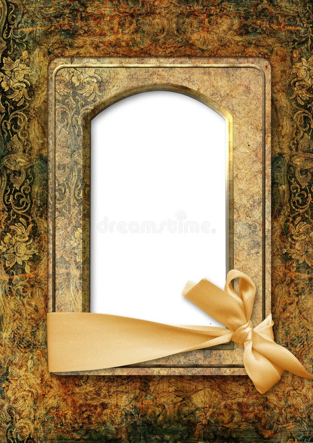Vintage Photo Album with Old Photo-frame Stock Illustration ...