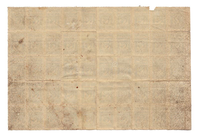 Vintage Background of Old Stamp Paper Texture Isolated Stock Image ...