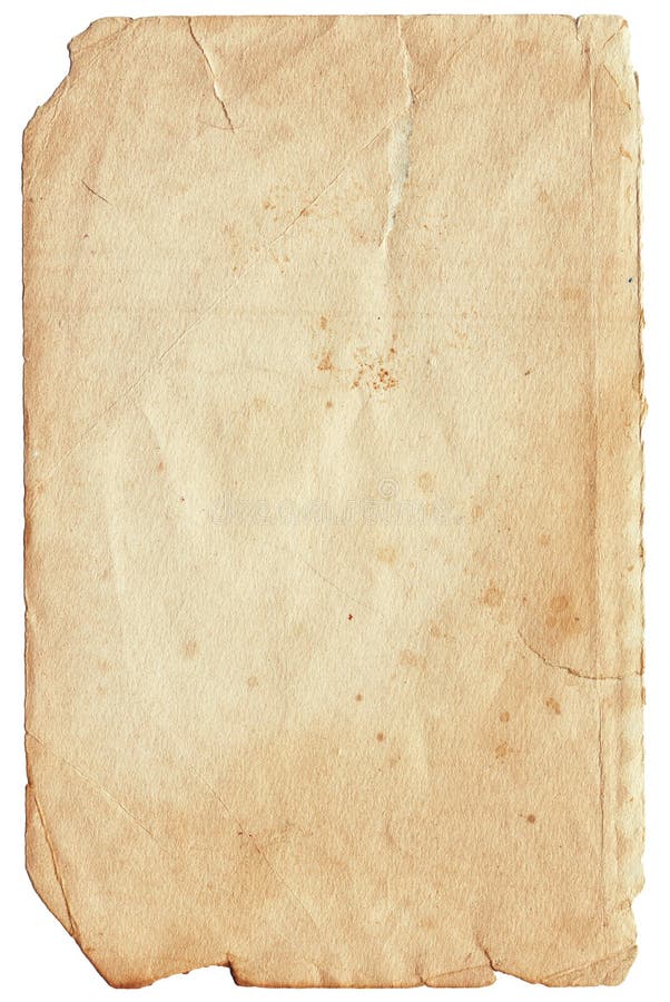Vintage Background of Old Ancient Torn Paper Texture Isolated Stock ...