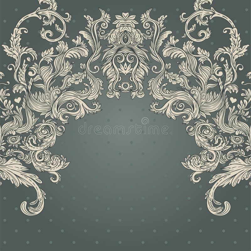 Vintage Background Ornate Baroque Background Stock Vector ...