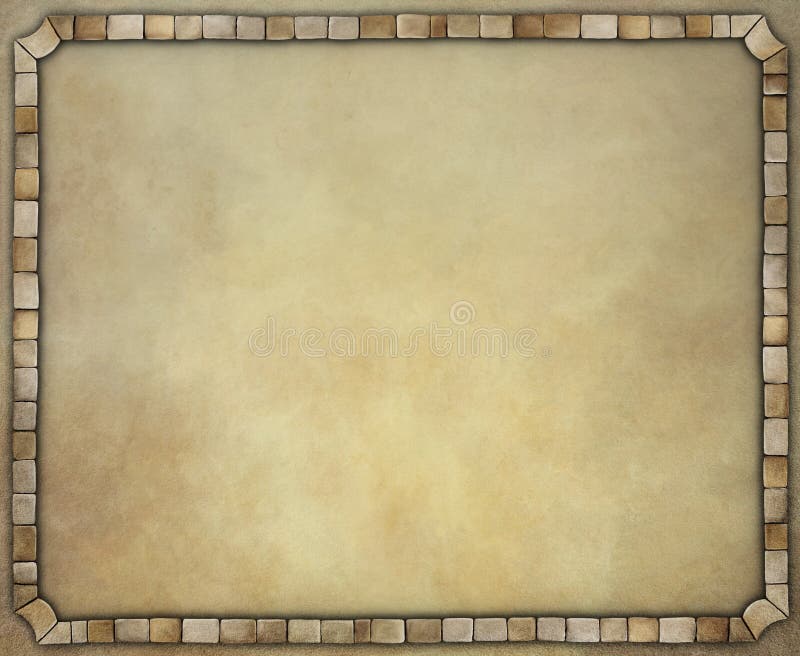 Vintage Background with Stone Frame. Stock Illustration - Illustration ...