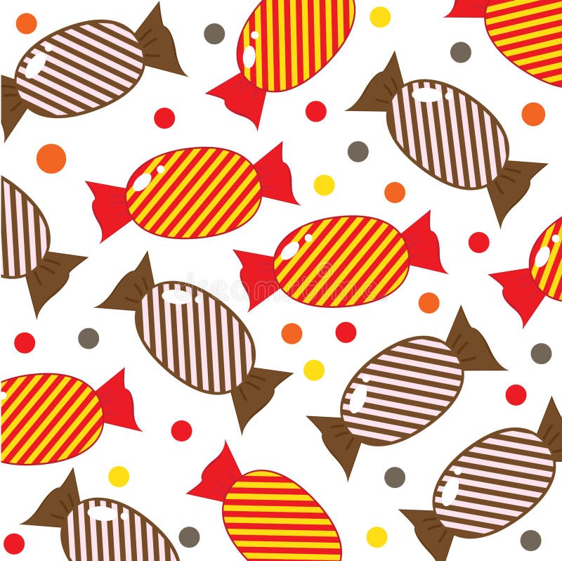 Vintage Background with Sweets Stock Vector - Illustration of ...