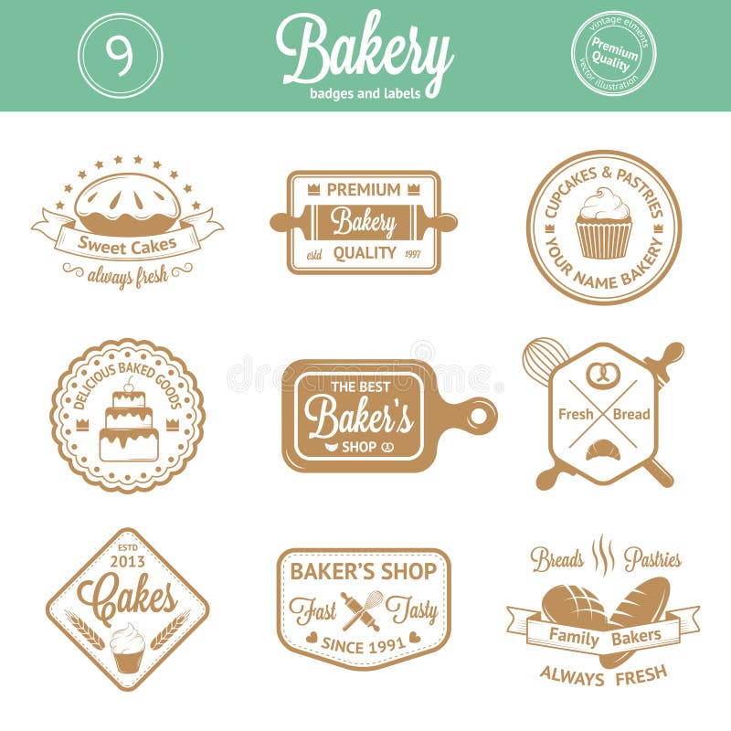 Bakery badge and logo icon stock vector. Illustration of bakery - 78707108