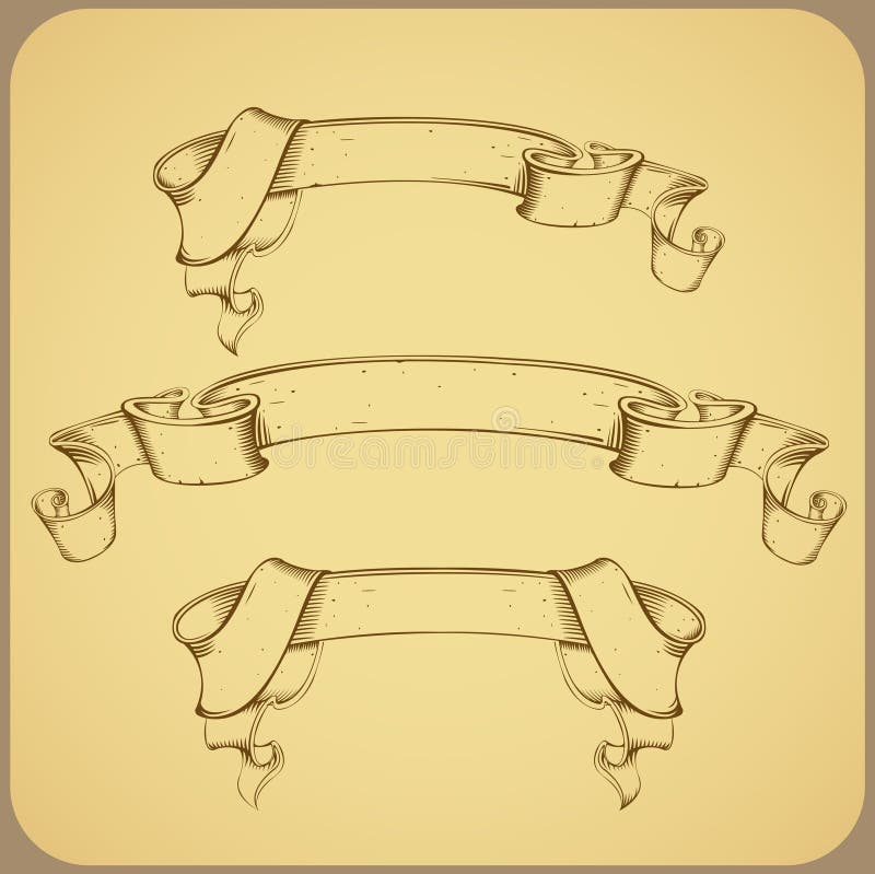 Vintage banner shapes stock vector. Illustration of empty - 35367643