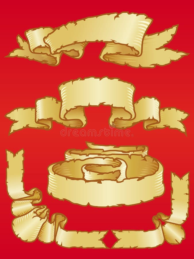 Red banners stock vector. Illustration of celebration - 3064774