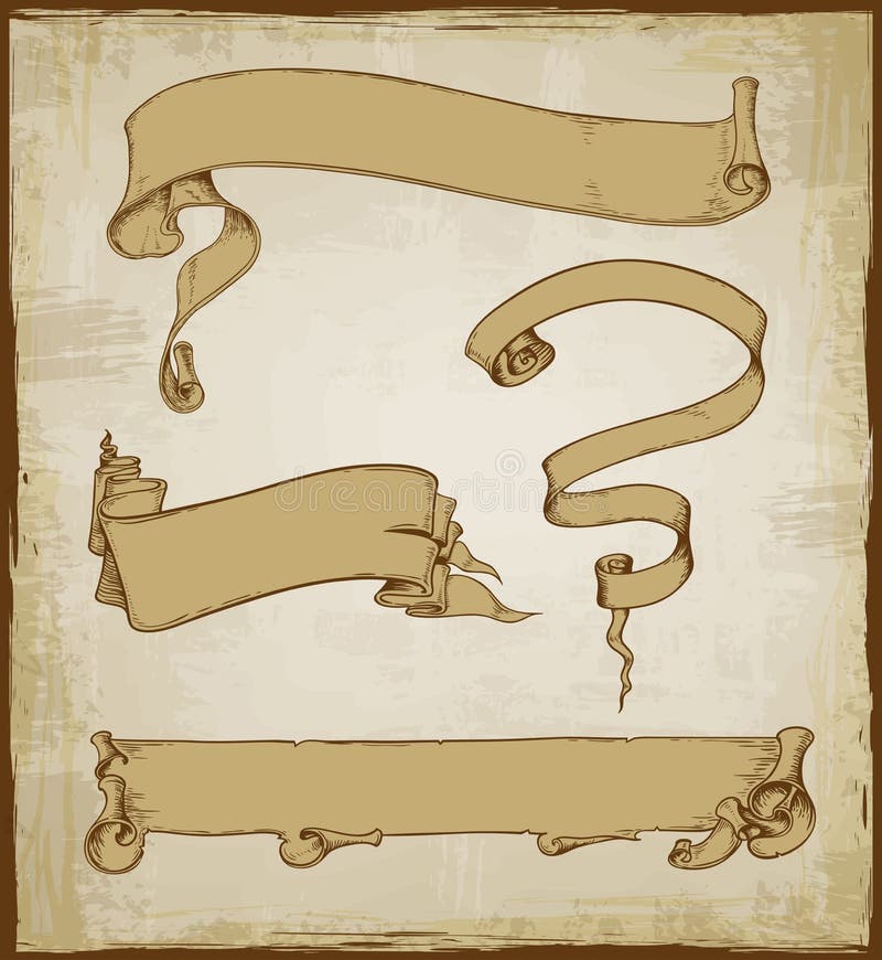 Vintage banners stock vector. Illustration of element - 37160097