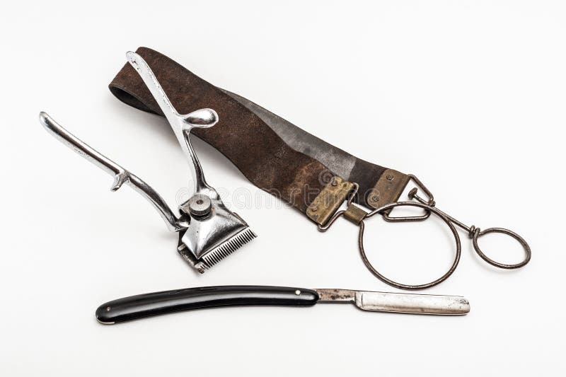 Vintage barber tools stock image. Image of retro, hairdresser - 37550487