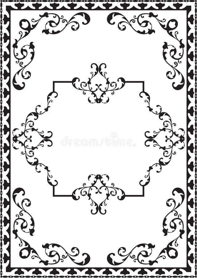 Vintage baroque frame stock vector. Illustration of renaissance - 39355872