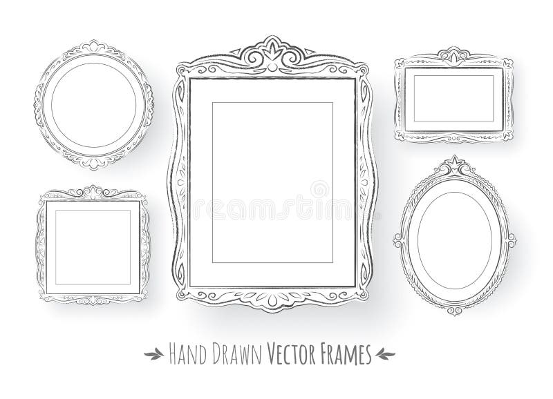 Retro heading and frames stock vector. Illustration of frame - 53659837