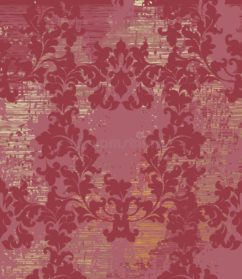 Vintage Baroque Texture Pattern Vector. Wallpaper Ornament Decor ...