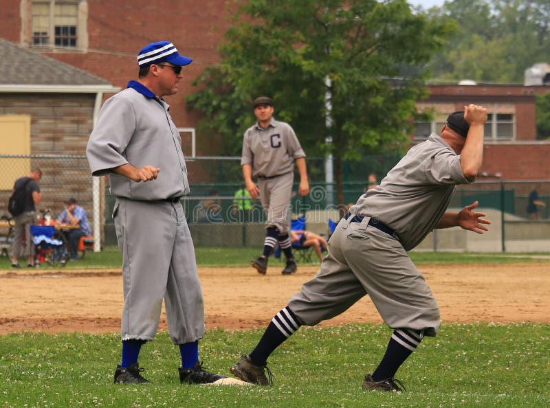 Vintage baseball action editorial stock photo. Image of player - 50194843