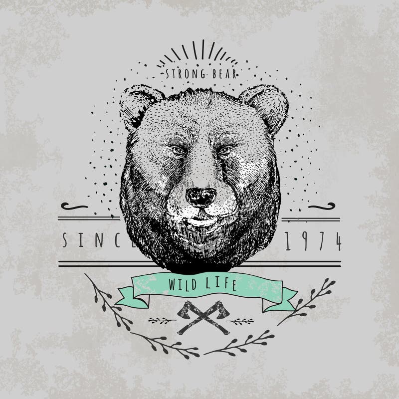 Vintage bear logo stock vector. Illustration of nature - 63444826 Vintage bear logo stock vector. Illustration of nature - 63444826