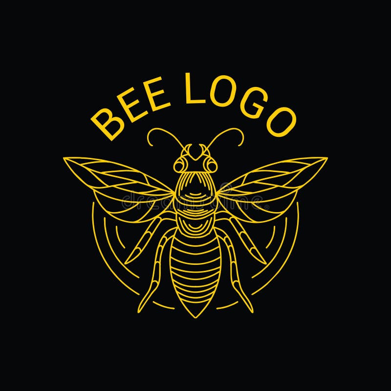 Honey Bee Logo Vector Design Illustration Emblem Stock Vector ... Honey Bee Logo Vector Design Illustration Emblem Stock Vector ...