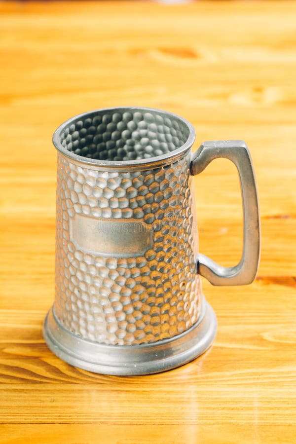 Vintage Beer Iron Mug on Table Stock Image - Image of pint, feast: 57336311