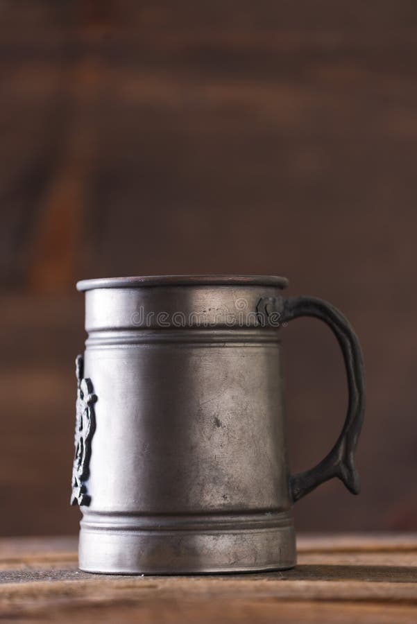 Vintage Beer Solid Iron Mug Stock Photo - Image of steel, single: 78100486