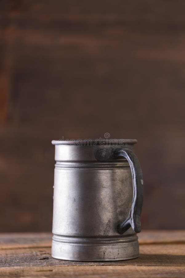 Vintage Beer Solid Iron Mug Stock Image - Image of oktoberfest, metal ...