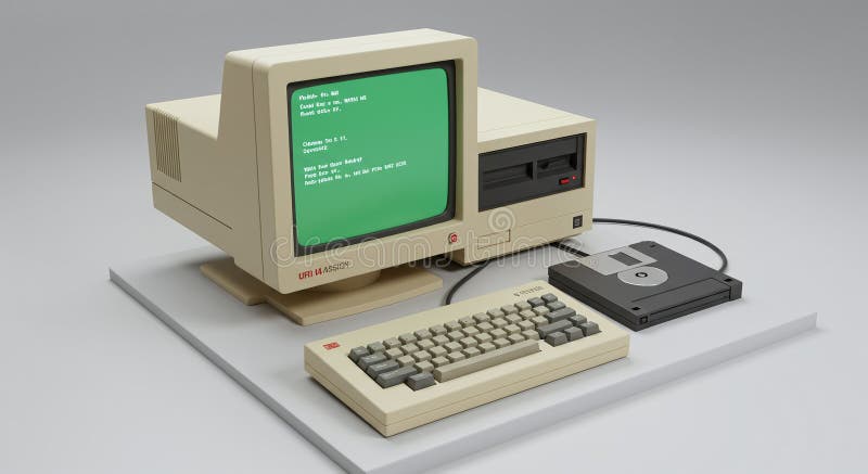 Classic Beige Desktop Computer Stock Illustrations – 249 Classic Beige ...