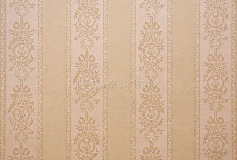 Vintage Wallpaper in Beige stock image. Image of curly - 6032139