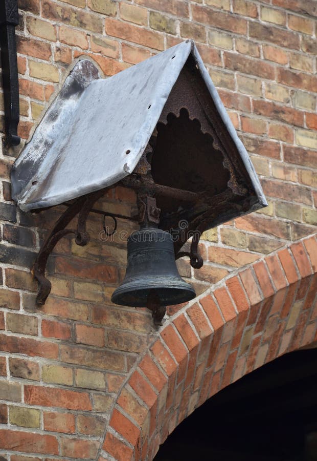 Vintage Bell on a Wall of Old Building Stock Image - Image of outdoor ...