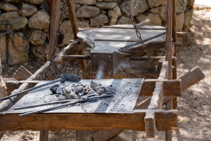 Medieval Blacksmith Bellows