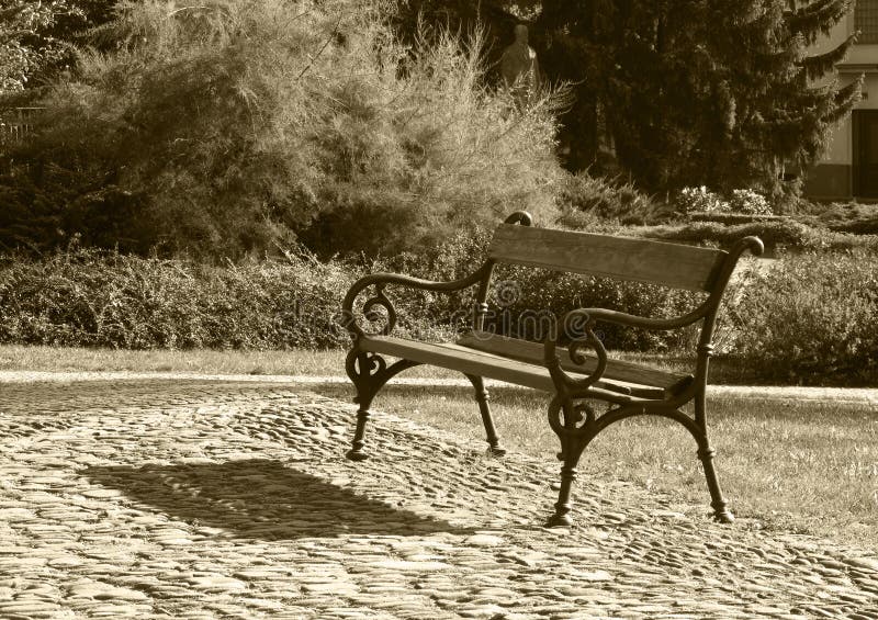 Vintage bench stock image. Image of bench, relax, relaxation - 60339789