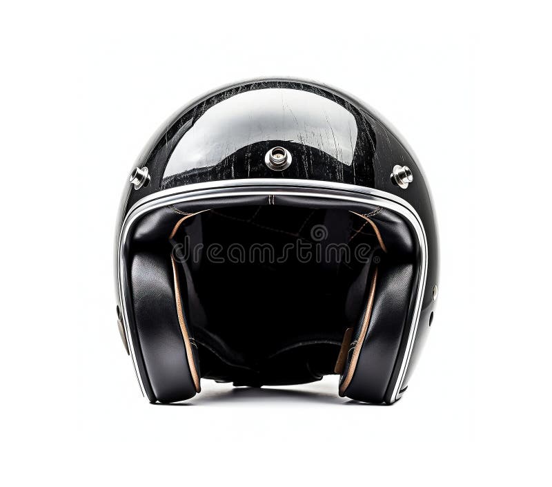 Vintage Bike Helmet Isolated on White Background, Created with ...