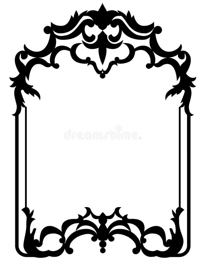 Black vintage frame stock vector. Illustration of graphic - 140288371