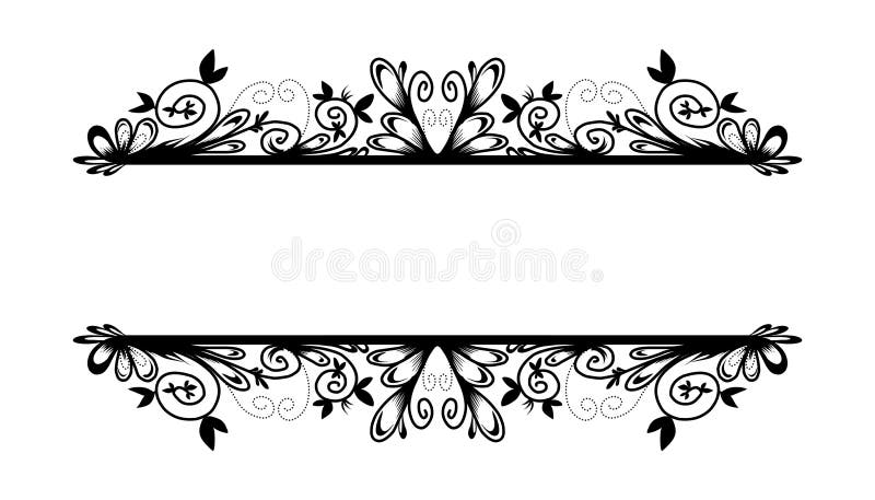 Vintage Black Frame Design. Perfect for Invitation Cards, Book Covers ...