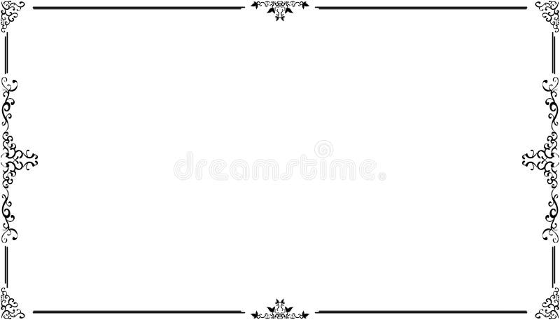 Vintage Black Frame Design. Perfect for Invitation Cards, Book Covers ...