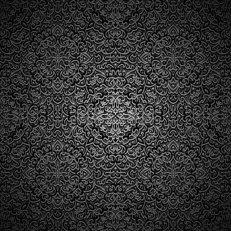 Vintage black pattern stock vector. Illustration of ancient - 87277518