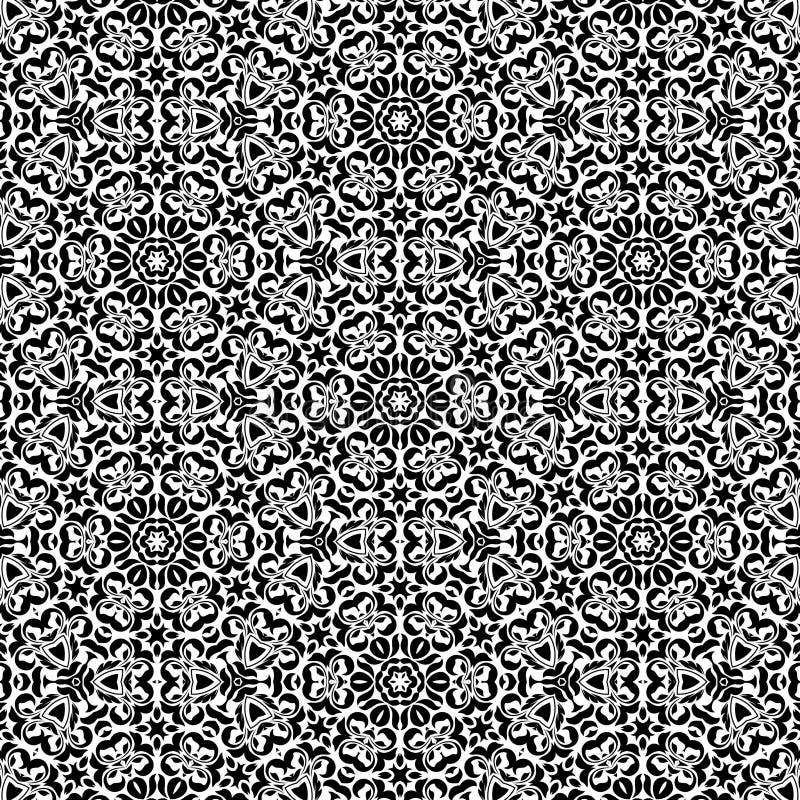 Vintage Black Pattern on a White Background Stock Illustration ...