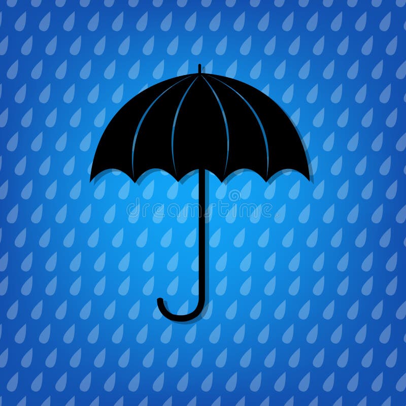Black Umbrella Seamless Pattern Stock Vector - Illustration of repeat ...