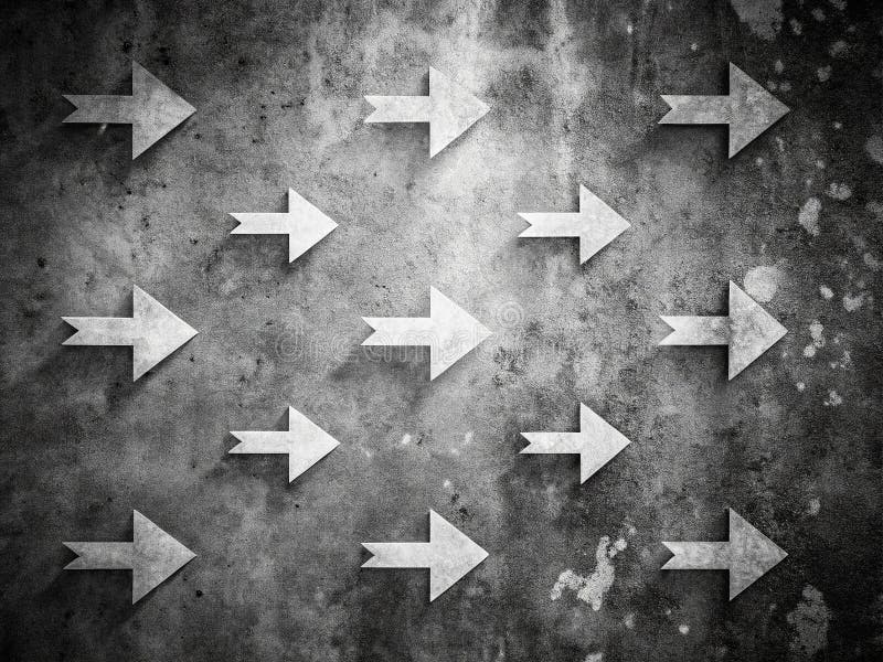 Vintage Black and White Directional Arrows Timeless Graphic Design ...