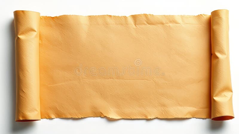 Vintage Blank Paper Scroll Mockup a HighQuality Digital Illustration ...