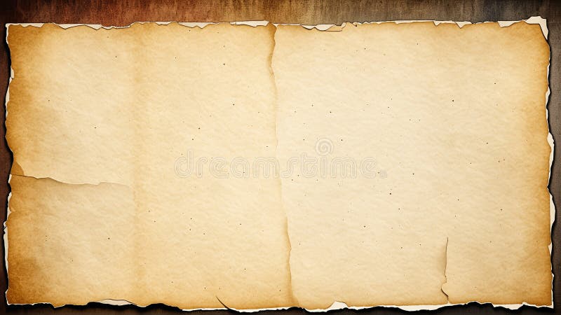 Vintage Blank Parchment with Aged Texture and Torn Edges for Creative ...