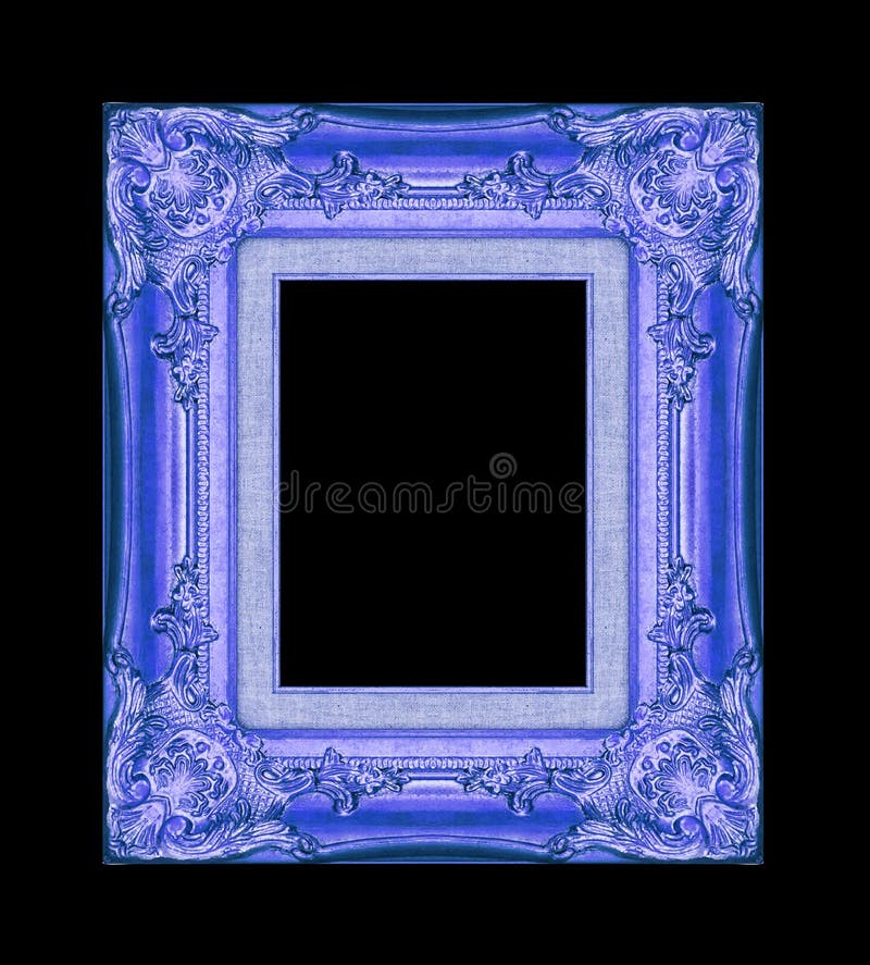 Vintage Blue Frame with Blank Space and Clipping Path Stock Photo ...