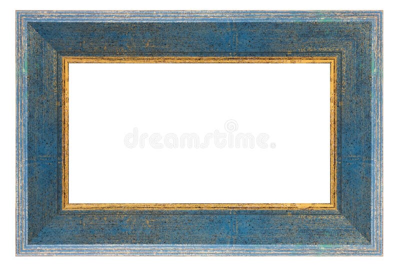 Vintage blue frame stock image. Image of frame, isolated - 133958627