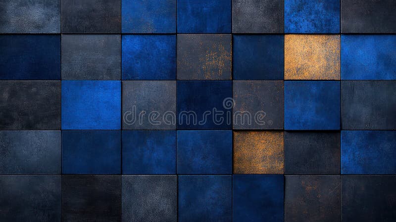 Vintage Blue Gray Patchwork Damask Tile Wall Texture Stock Illustration ...
