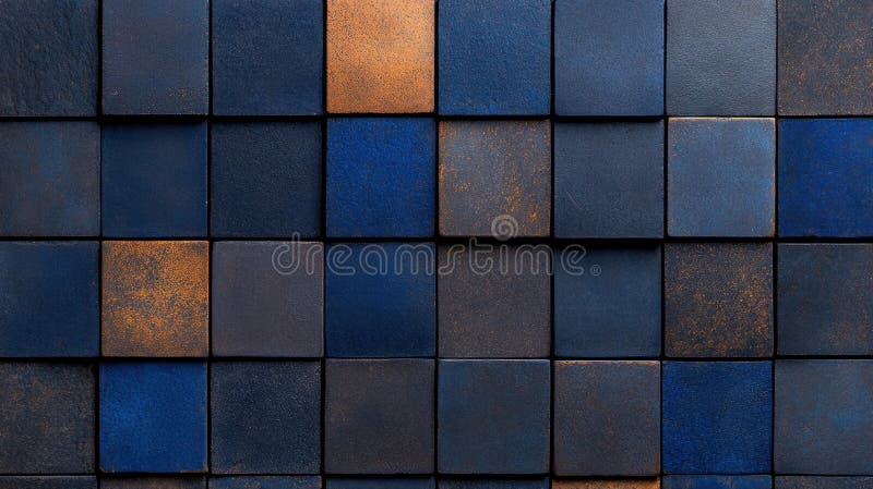Vintage Blue Gray Patchwork Damask Tile Wall Texture Stock Illustration ...