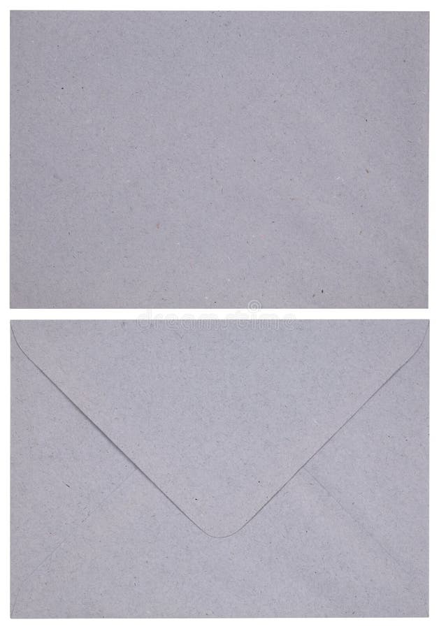 Blue Vintage Mail Envelope Mail Both Sides Stock Photo - Image of paper ...
