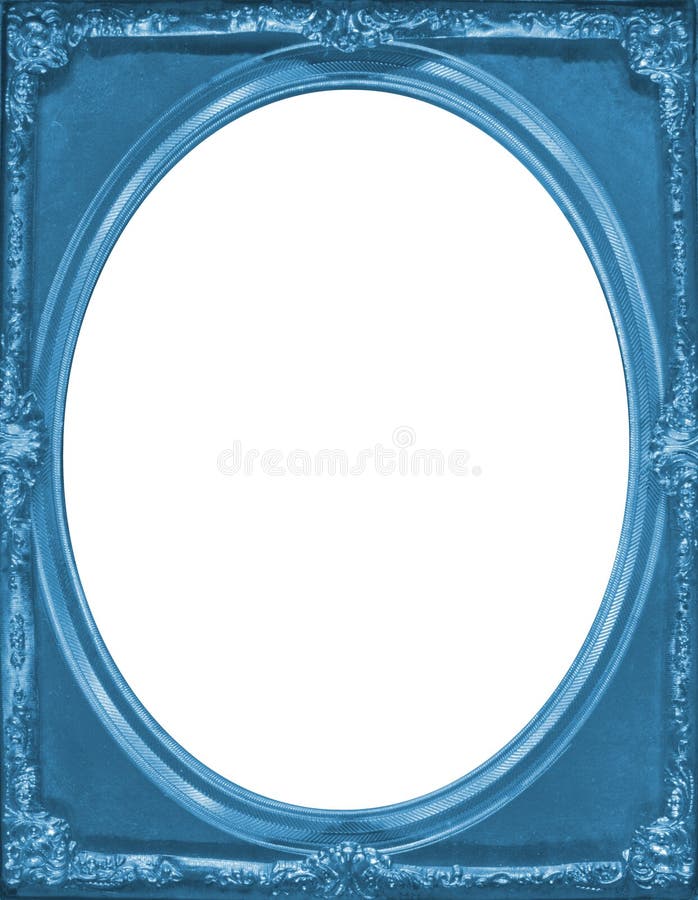 Vintage blue picture frame stock image. Image of victorian - 36354521