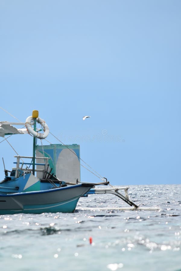 A Vintage Boat Floating in Ocean Editorial Stock Image - Image of sail ...